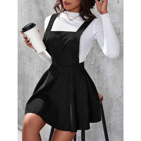 BohoGypsyDreamer.com | Dresses | Criss Cross Back Corduroy Overall Mini ...